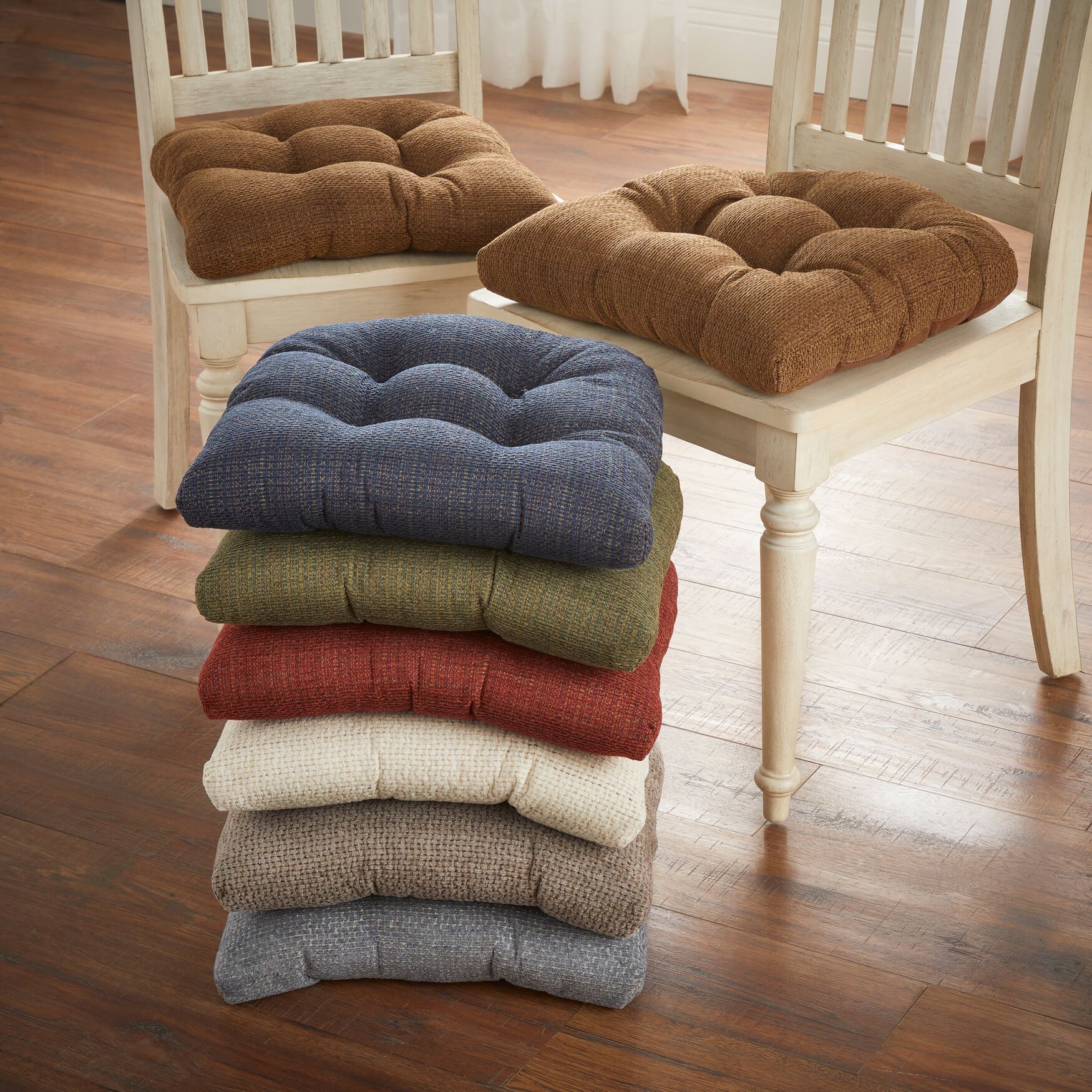 Work 17" Tyson Gripper Chair Pad, Brown | Jessica London