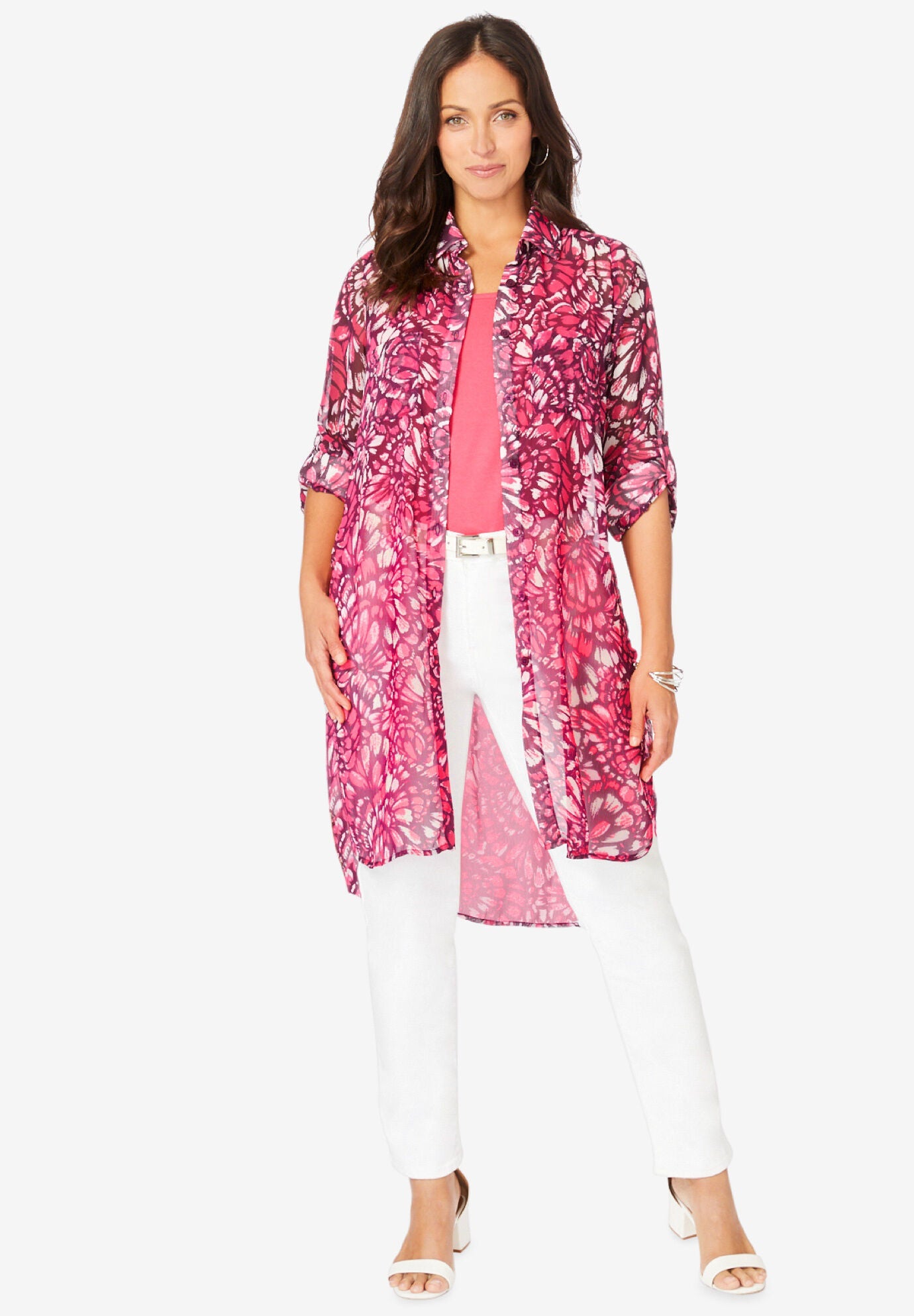 Sheer Georgette Mega Tunic | Jessica London