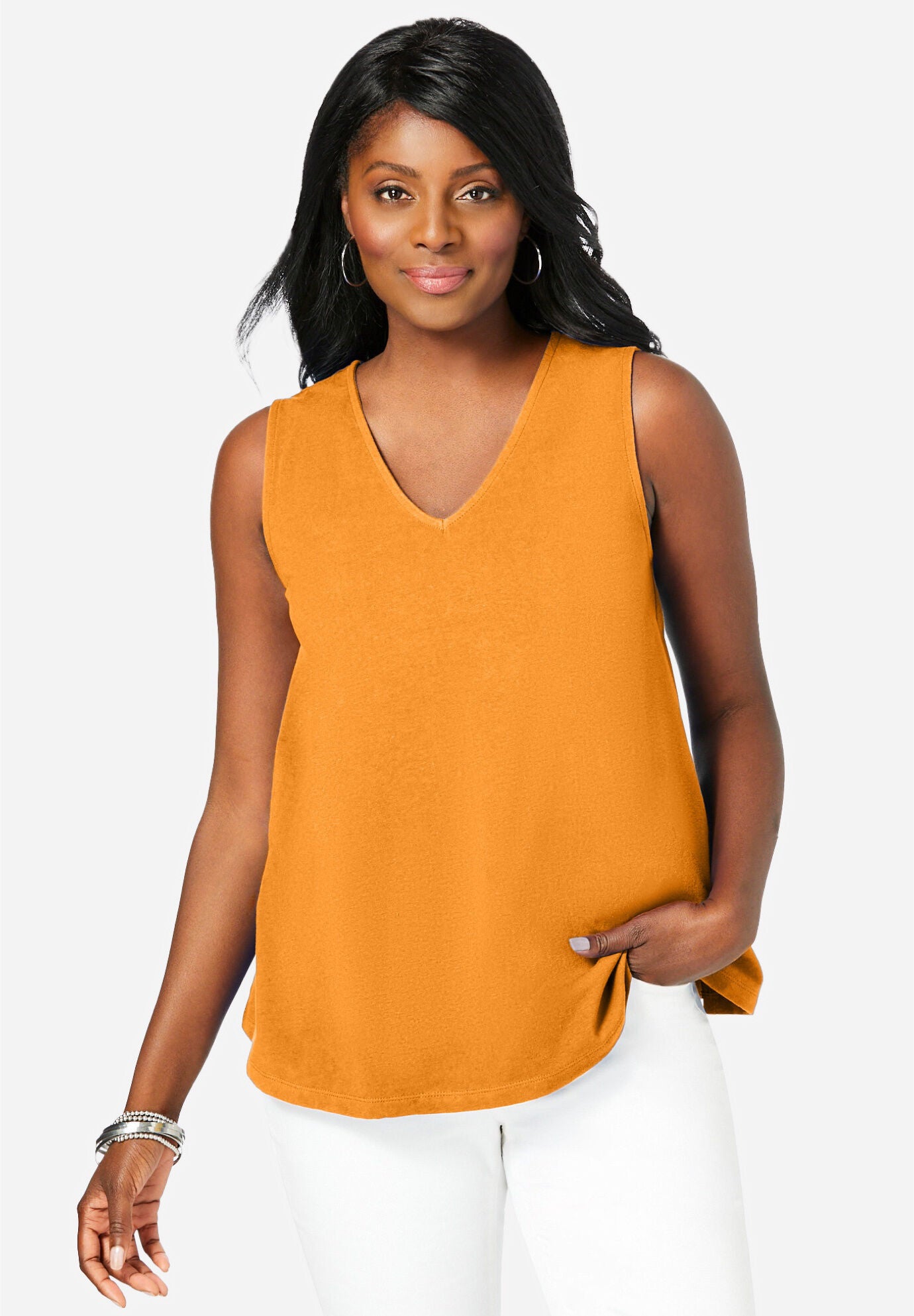Women's Plus Size Tank Tops | Ellos