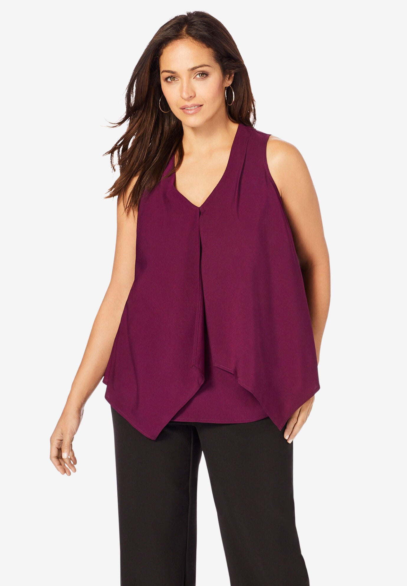 Women's Plus Size Tank Tops | Ellos