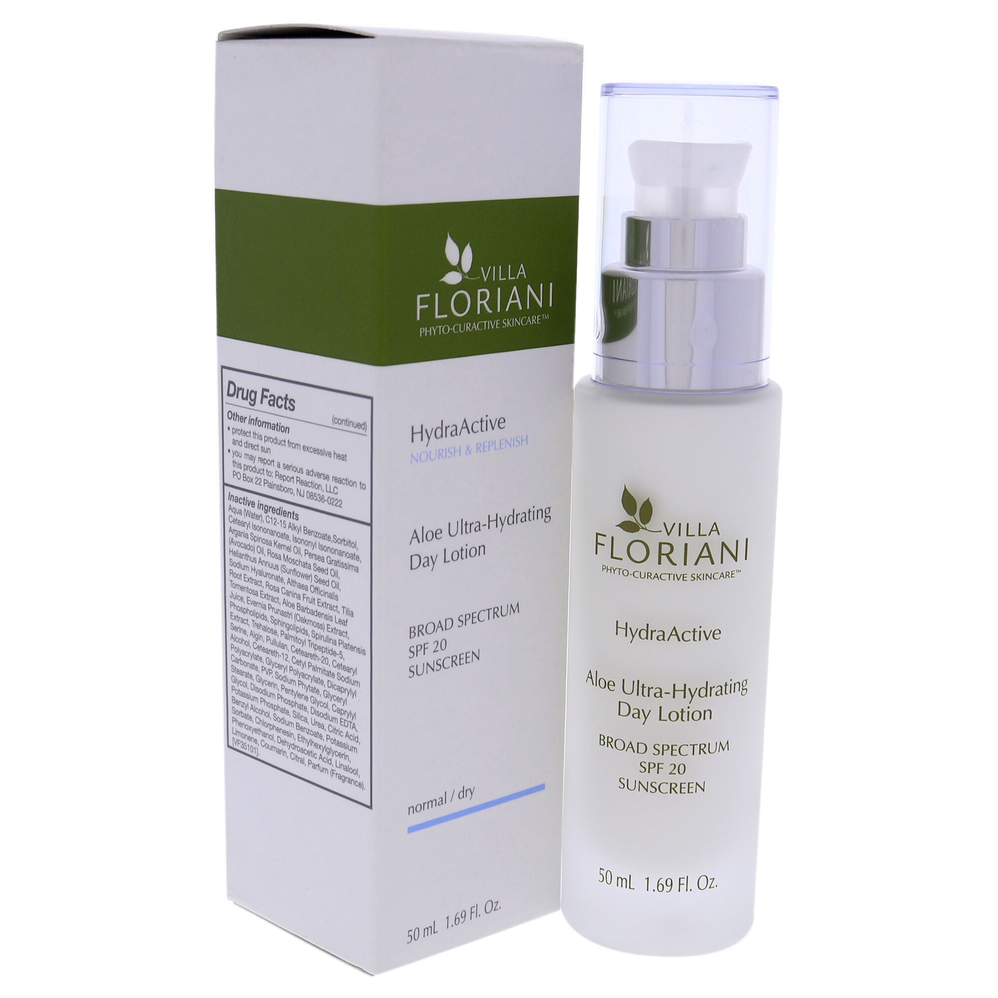 Ultra Hydrating Day Lotion SPF20 - Aloe by Villa Floriani for Women - 1 ...