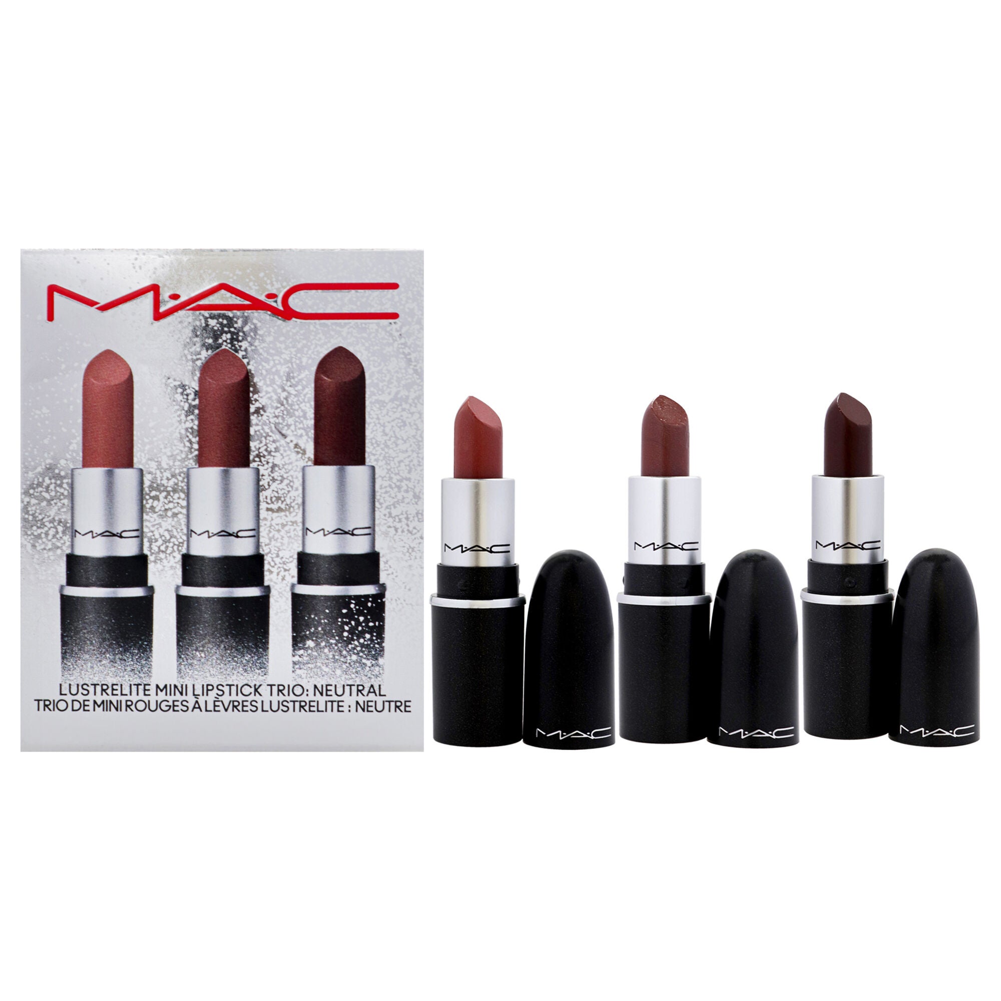 Lustrelite Mini Lipstick Trio - Neutral by MAC for Women - 3 Pc Gift ...