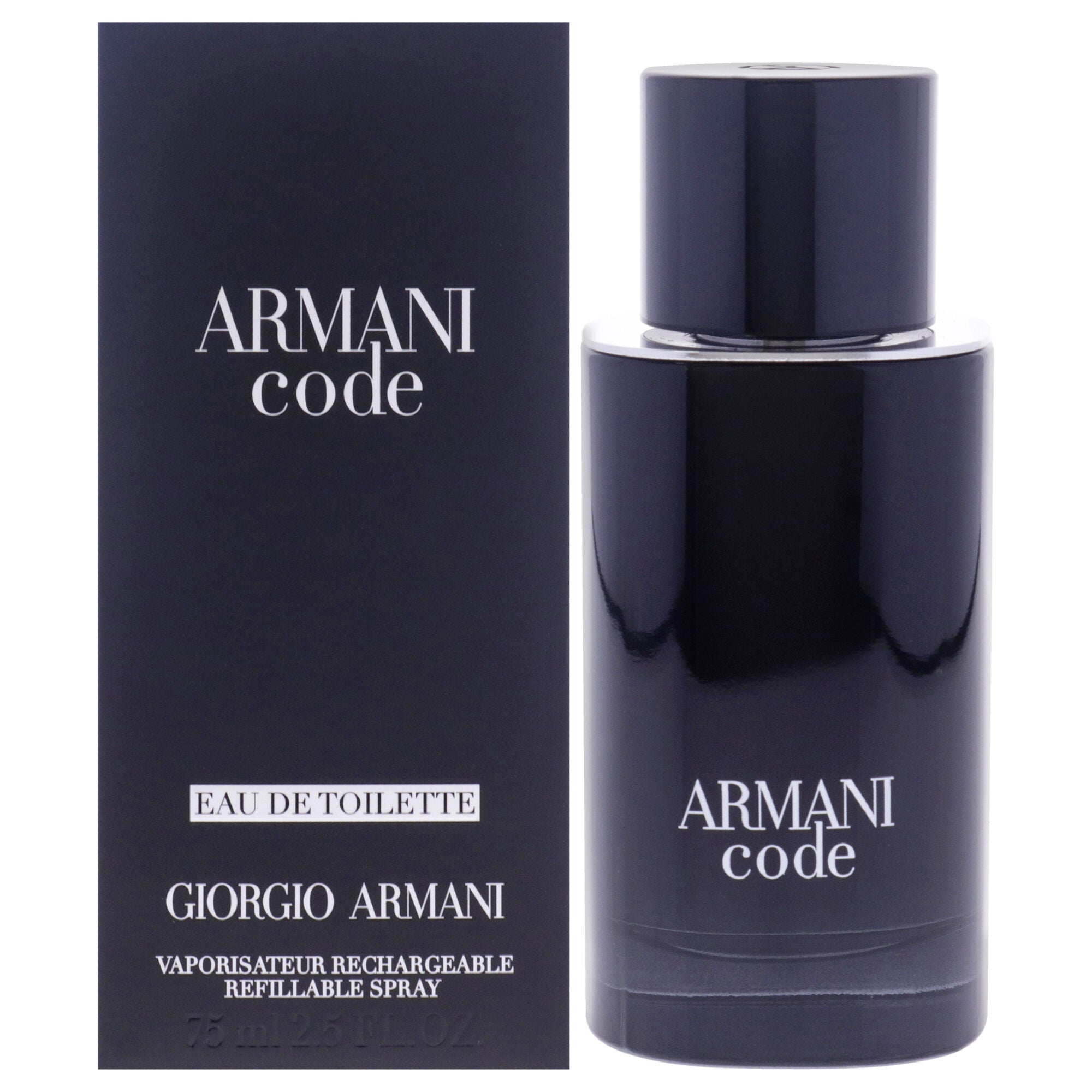 Armani Code by Giorgio Armani for Men - 2.5 oz EDT Spray (Refillable ...