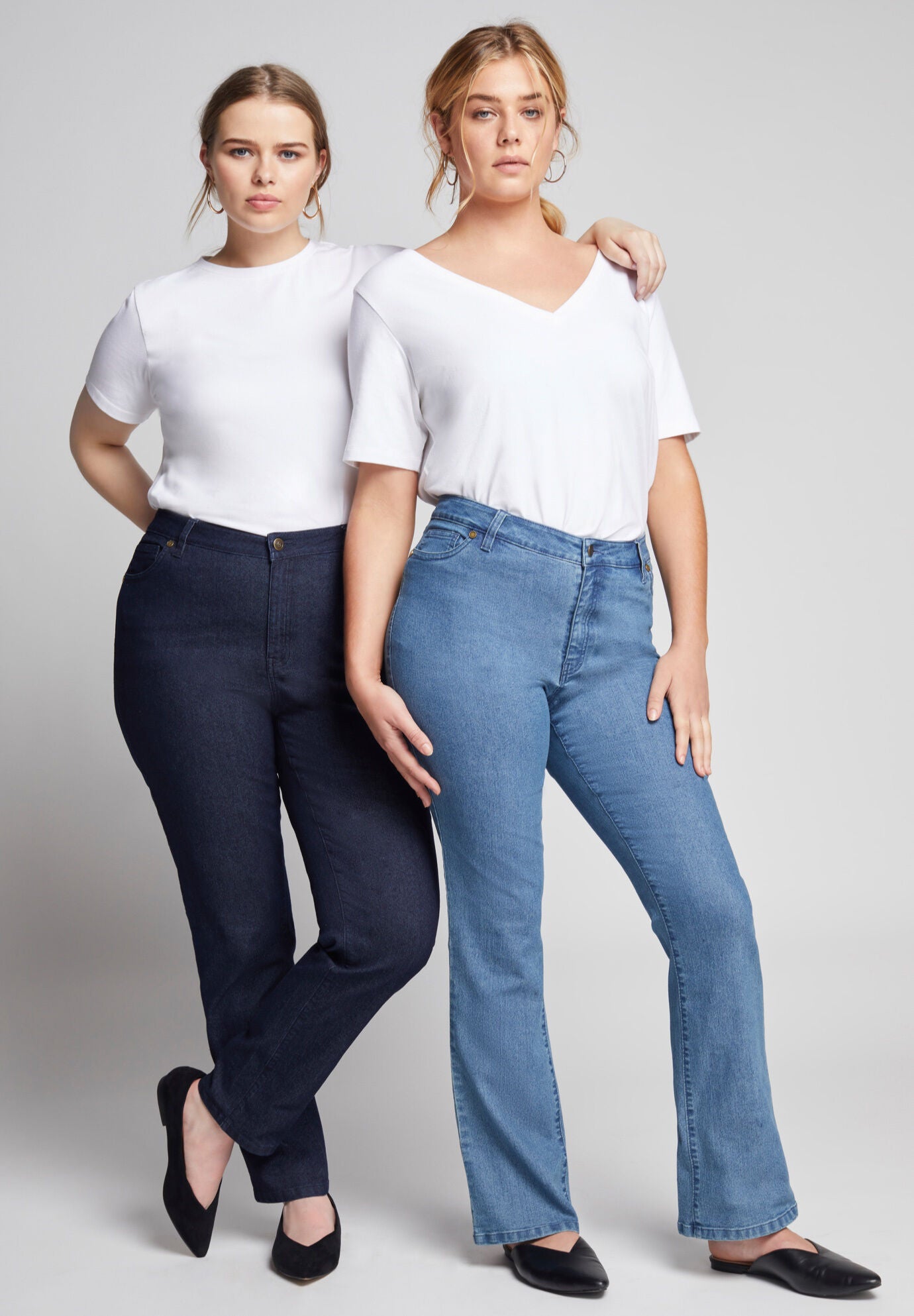 Ladies' June Fit Bootcut Jeans, Medium Blue | Jessica London