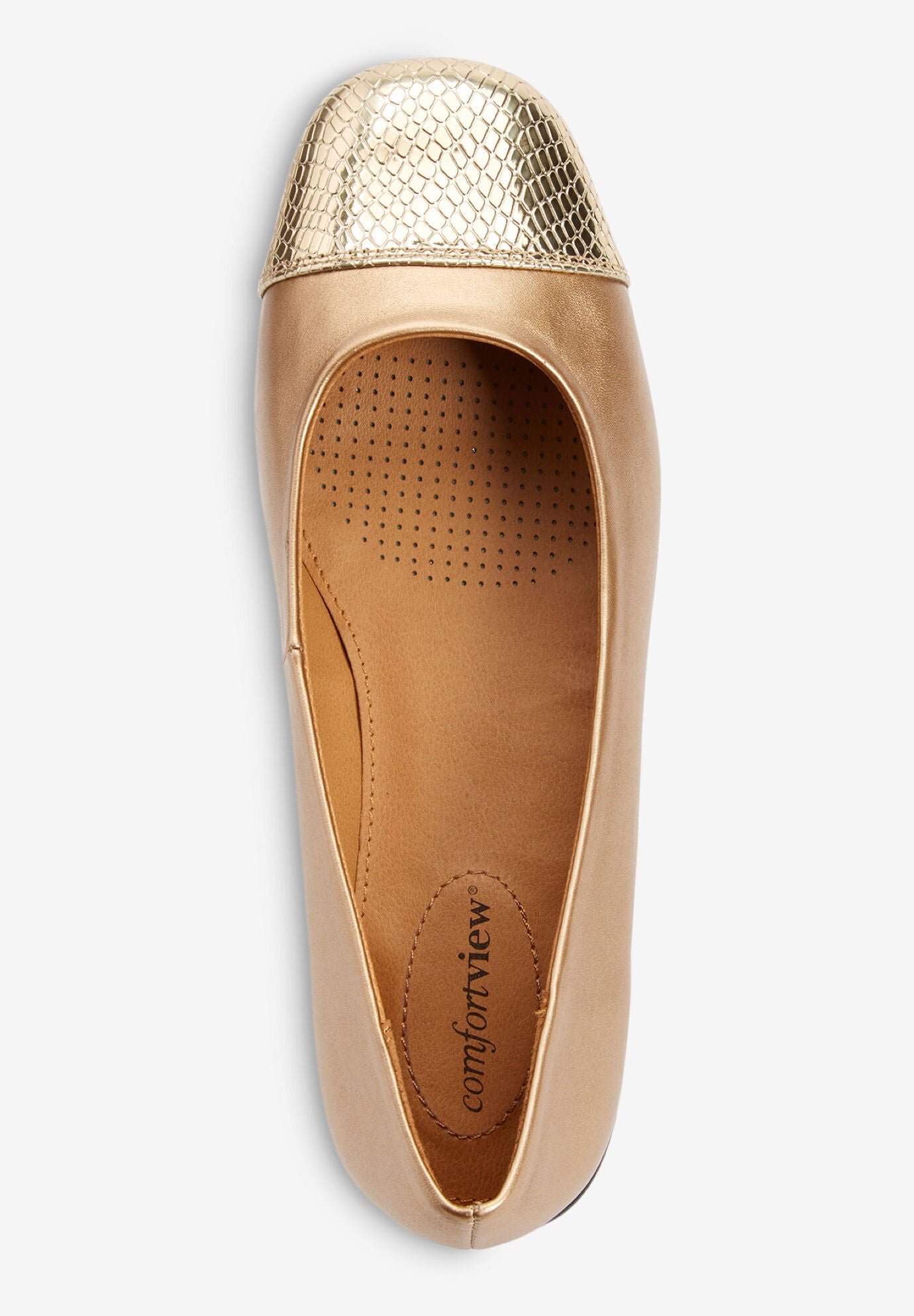 Ladies' The Fay Slip On Flat, Gold | Jessica London