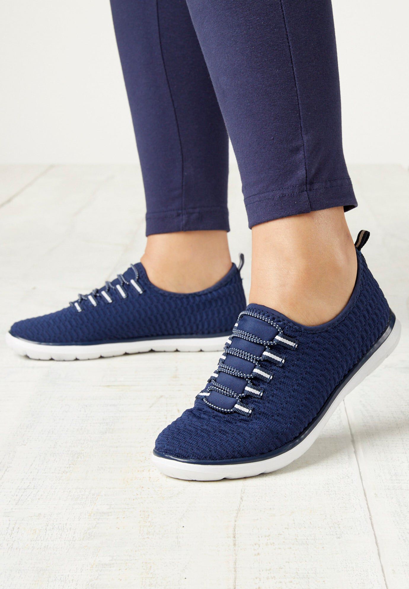 Ladies' CV Sport Ariya Slip On Sneaker, Navy | Jessica London