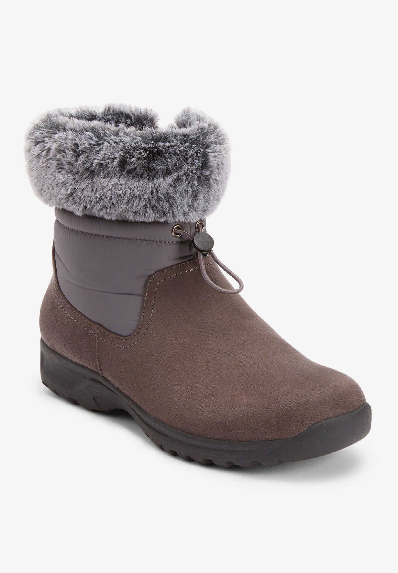Ladies' The Emeline Weather Boot by Comfortview, Grey | Jessica London