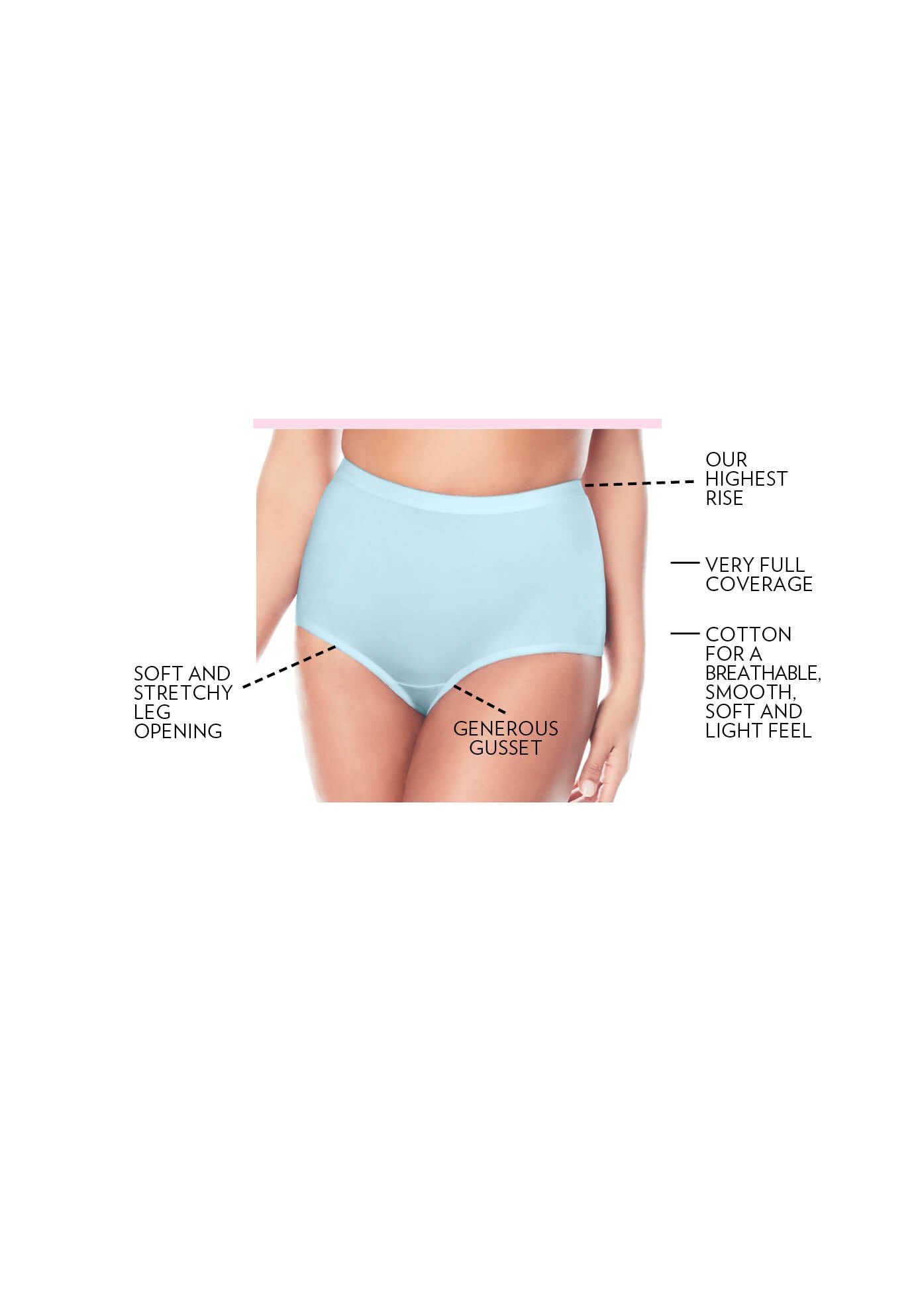 Ladies Cotton Brief 5 Pack Ditsy Pack Jessica London