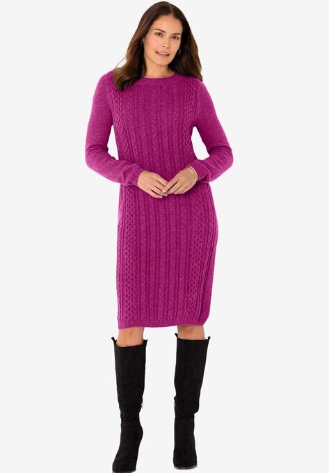 Cable Knit Sweater Dress | Jessica London