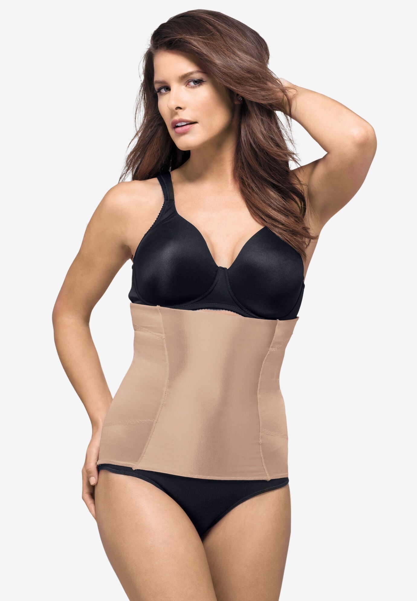 Ladies' Power Shaper Firm Control Pull-On Waist Shaper, Nude | Jessica London