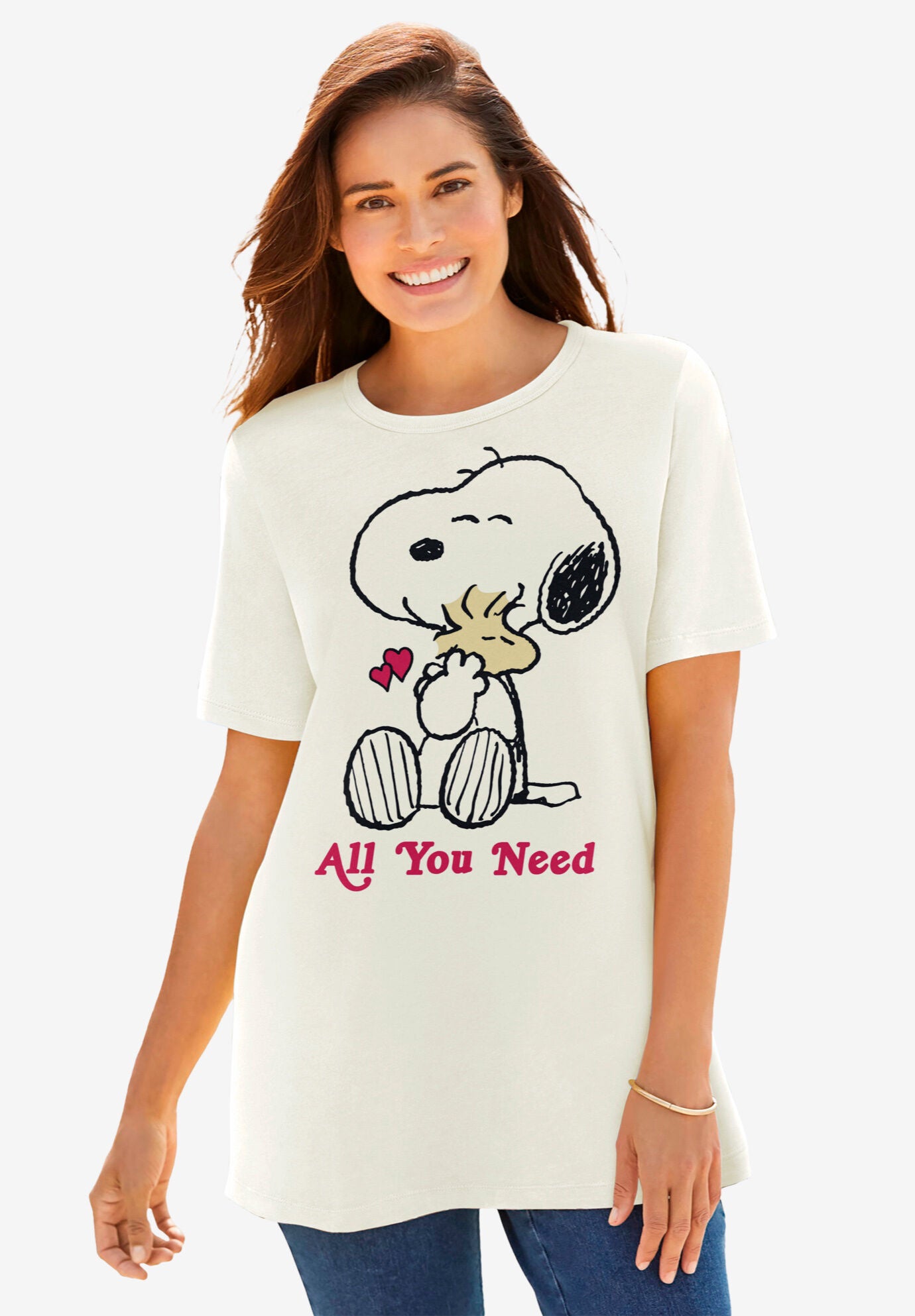 Special Occasion Peanuts Women’s Short Sleeve Valentine’s Day Snoopy ...