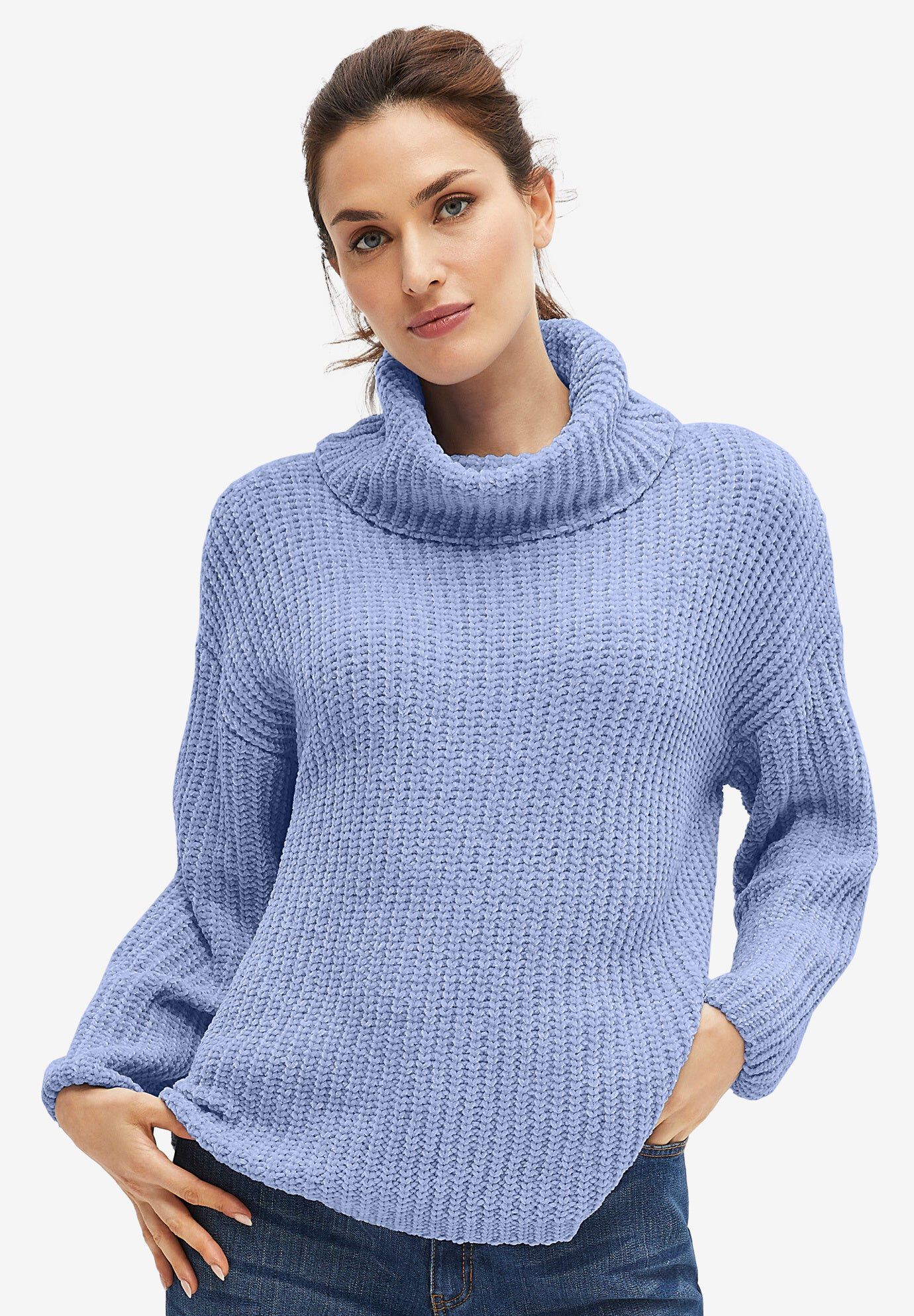 Chenille Turtleneck Sweater | Jessica London