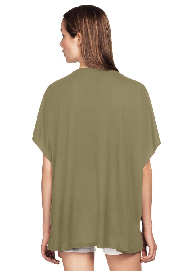 Ladies' Oversized Tunic, Sweet Olive | Jessica London