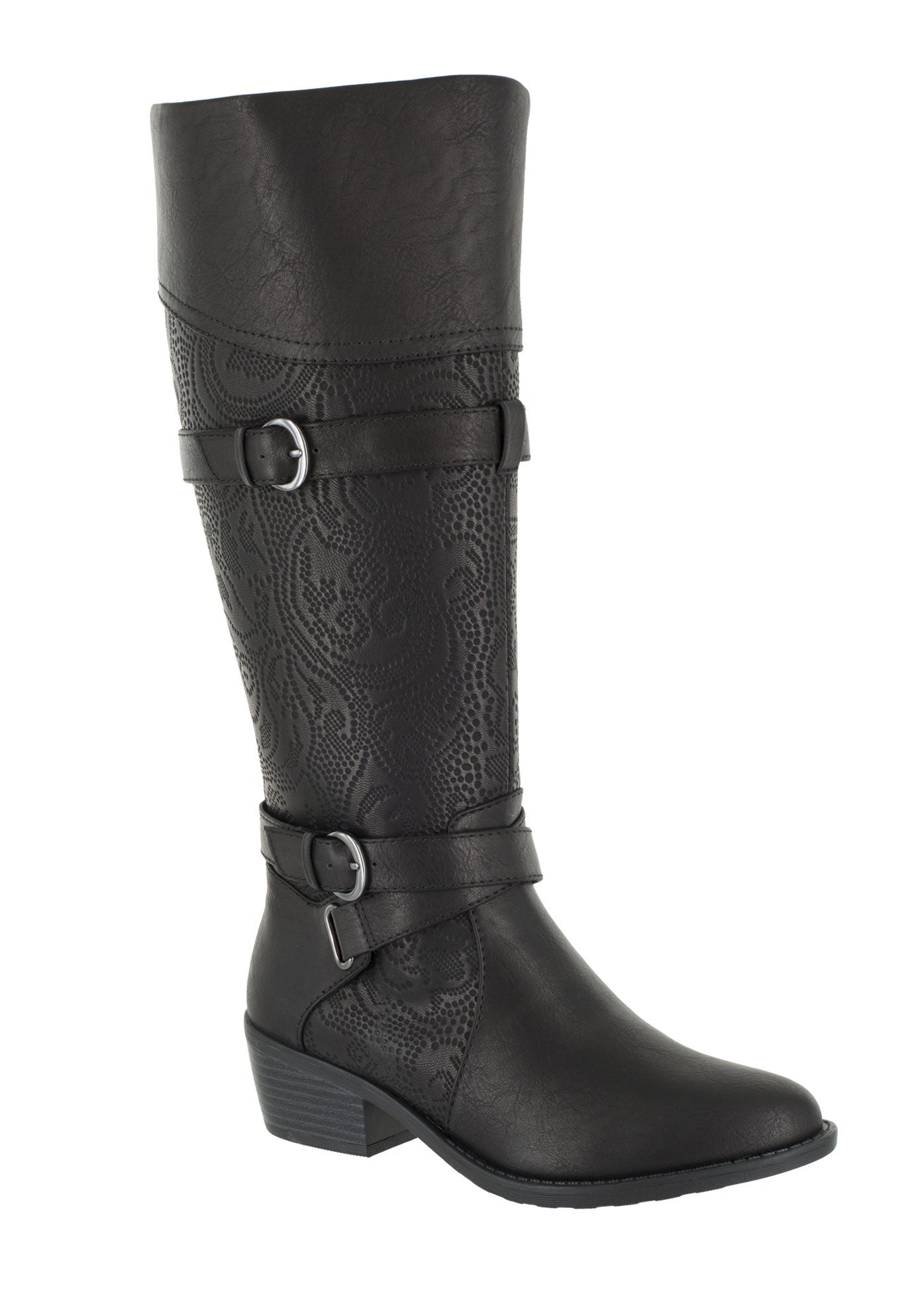 Kelsa Plus Wide Calf Boots by Easy Street®| Plus Size Tall Boots ...