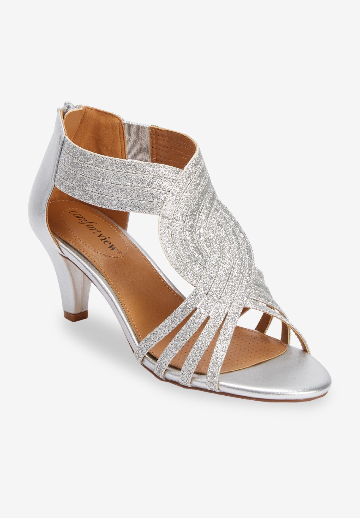 Special Occasion The Genevieve Pump, Silver | Jessica London